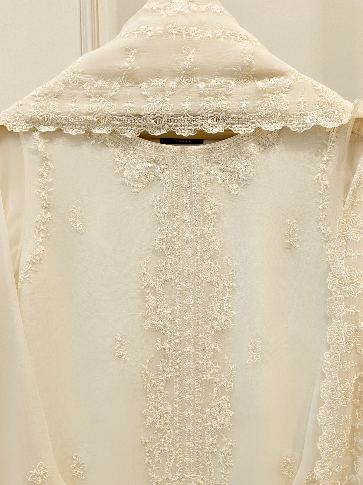 3 Piece - Pure Bamber Chiffon Embroidered Suit S112078 – Agha Noor Official